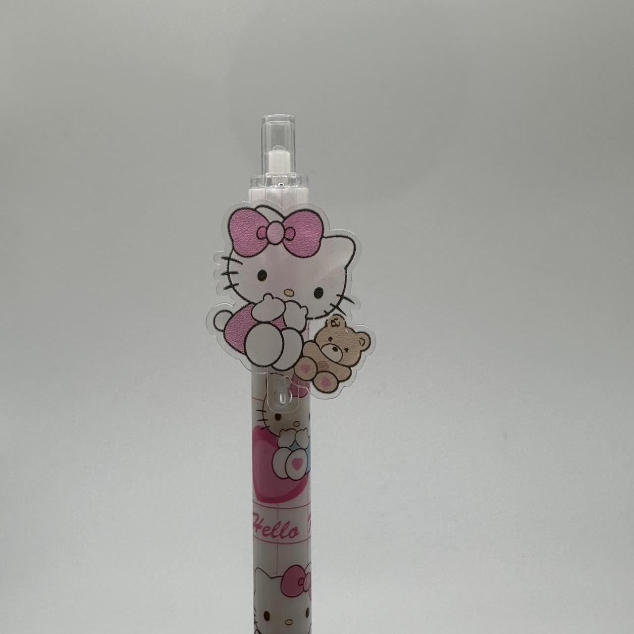 Sanrio Hello Kitty multi-coloured pens - 8 pens in a... | Depop