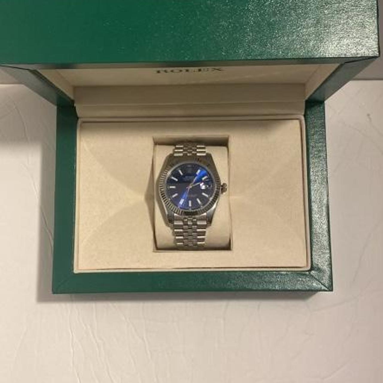 41 mm rolex datejust blue dail - Depop