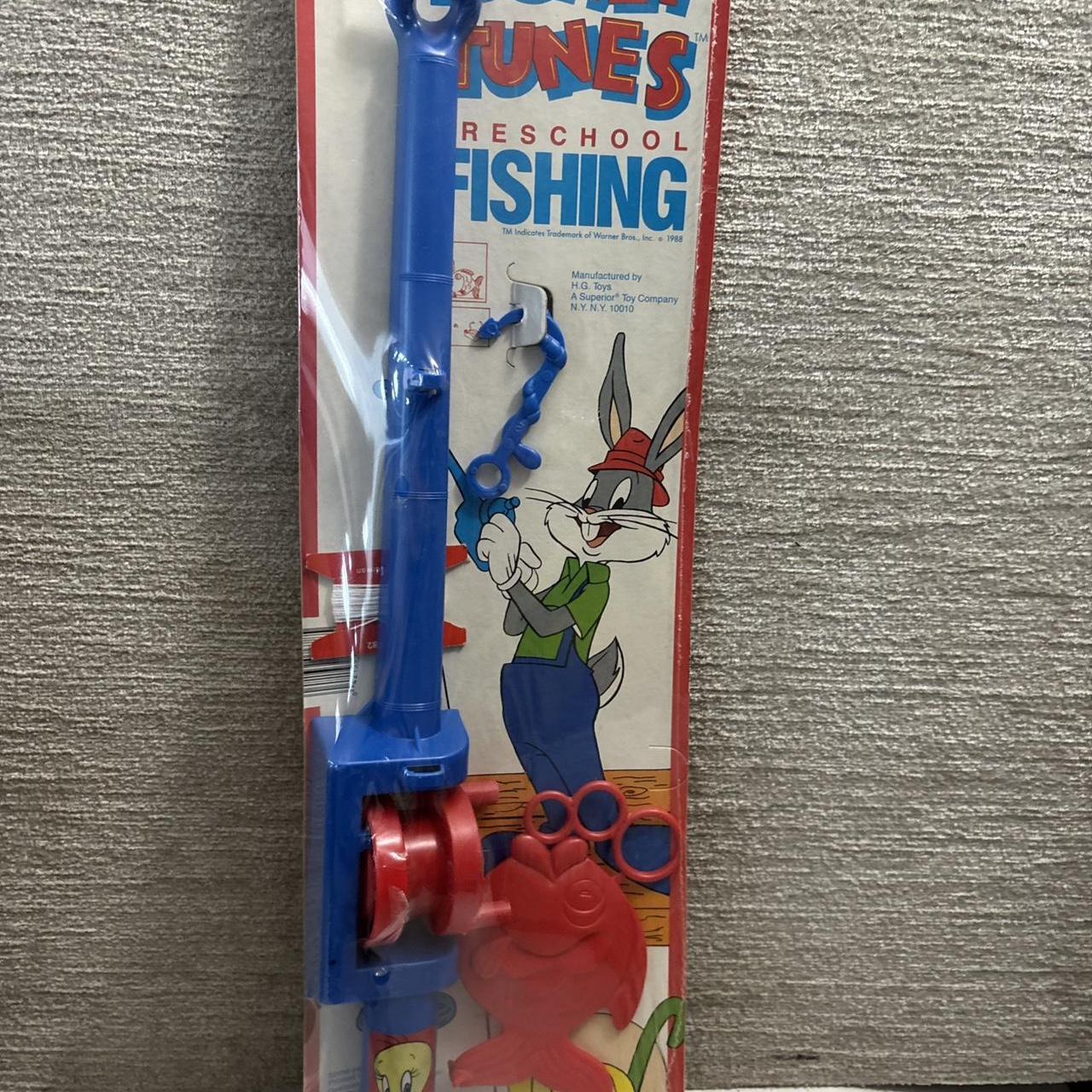 1988 Looney Tunes Fishing Pole Bugs Bunny Tweety... | Depop