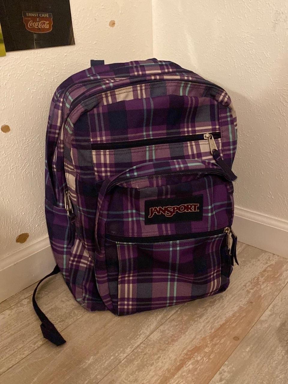 Purple Jansport backpack Good for school/ vacation... - Depop