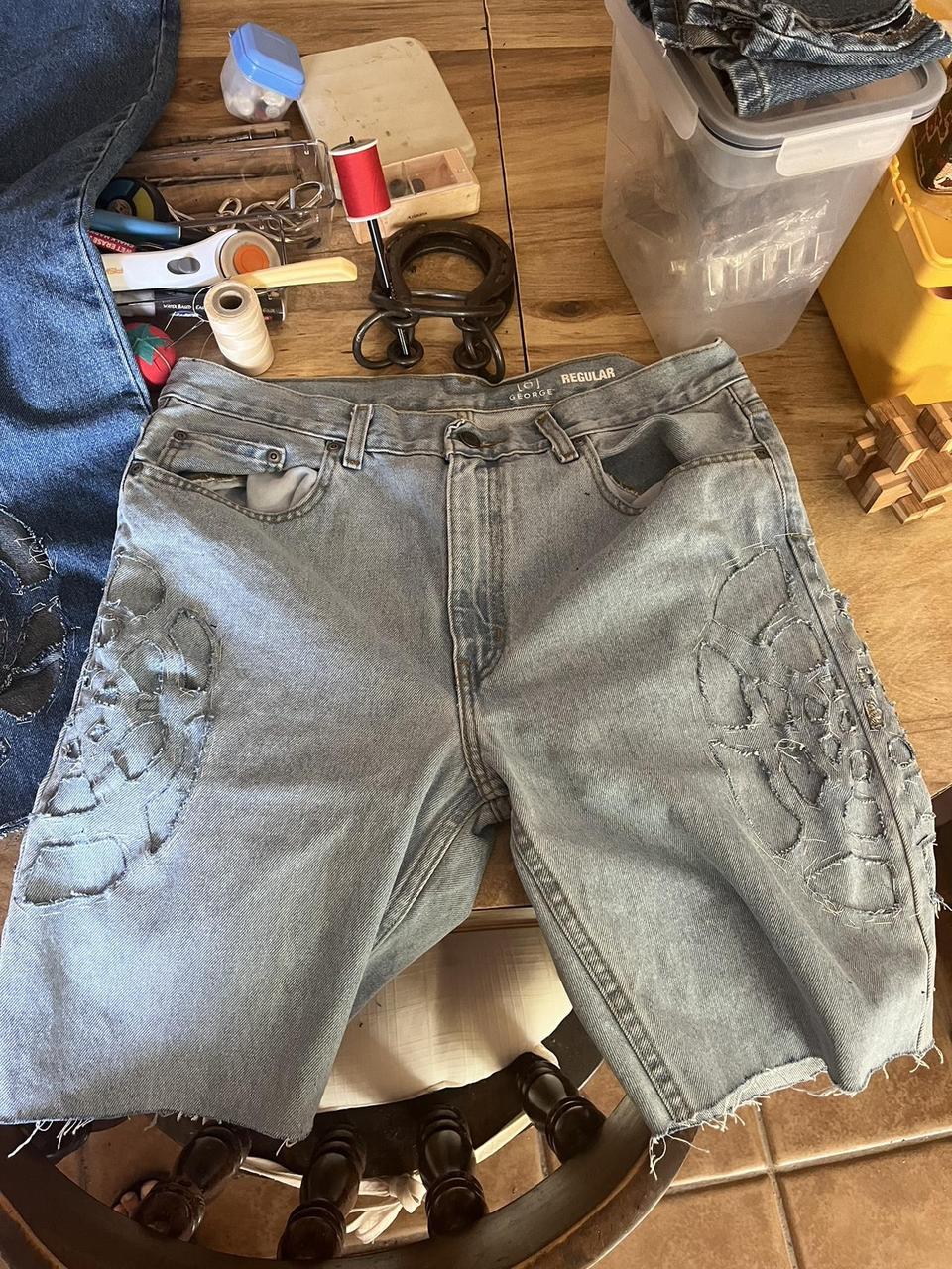 custom spider jorts - Depop