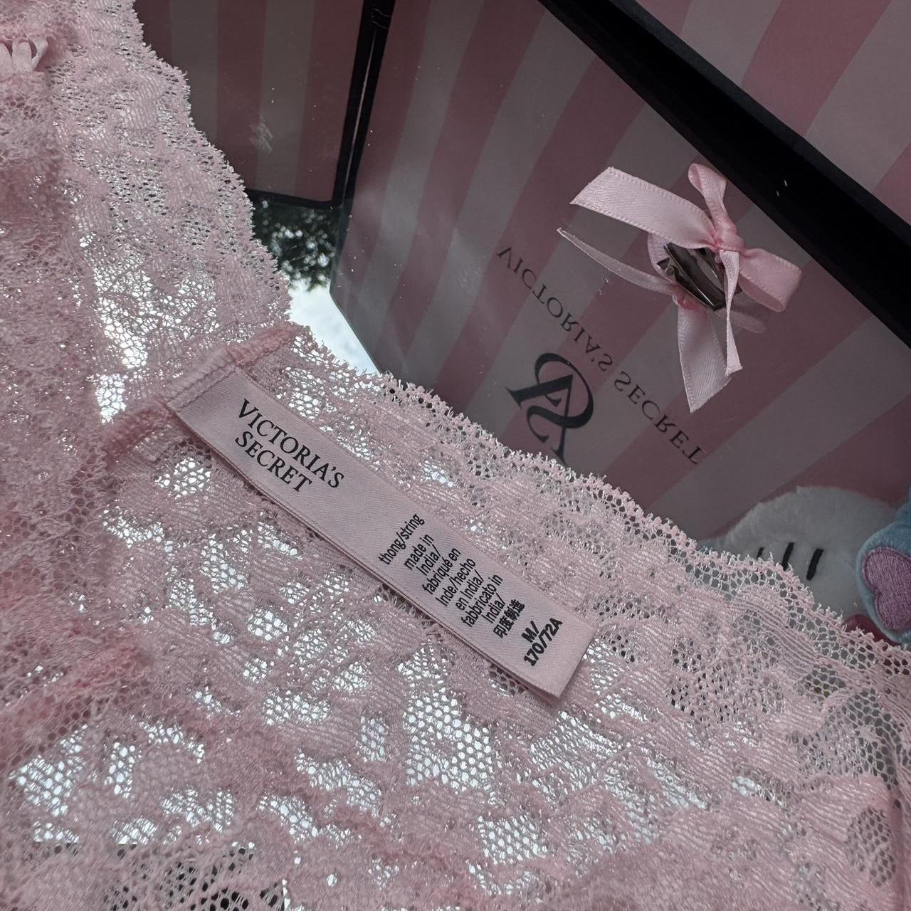Victoria’s Secret baby pink Sexy Sheer LACE... | Depop