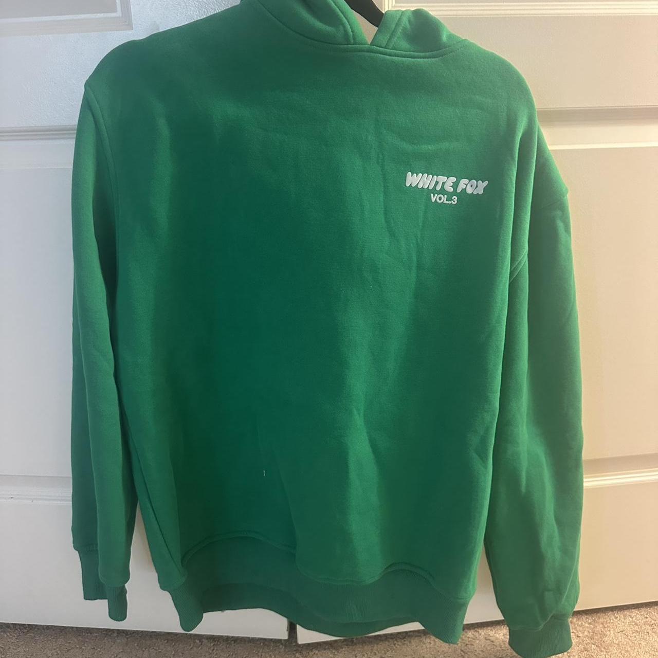 White Fox Vol. 3 green hoodie size s/m IN BRAND NEW... | Depop