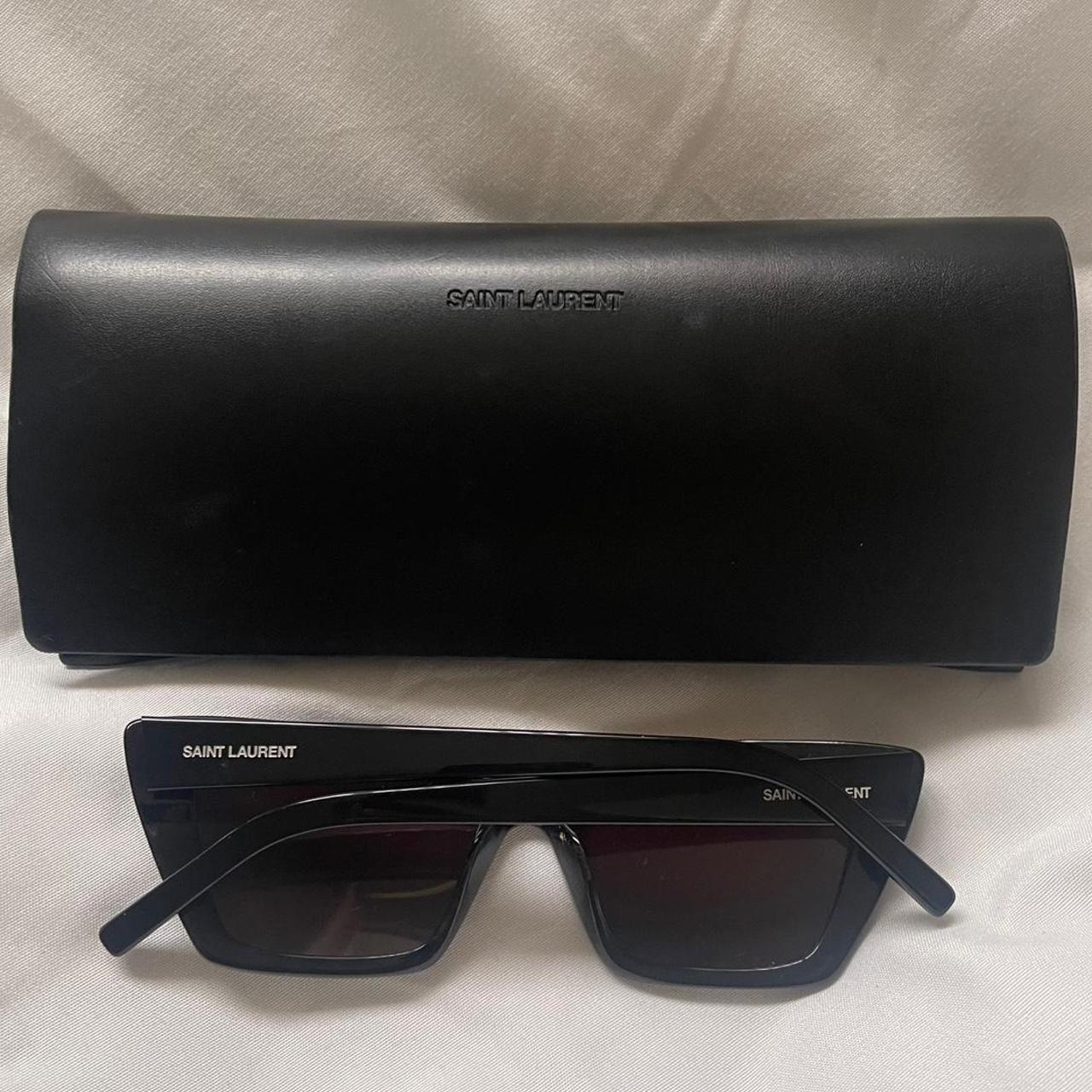 Genuine Saint Laurent / YSL mica cat eye sunglasses... | Depop