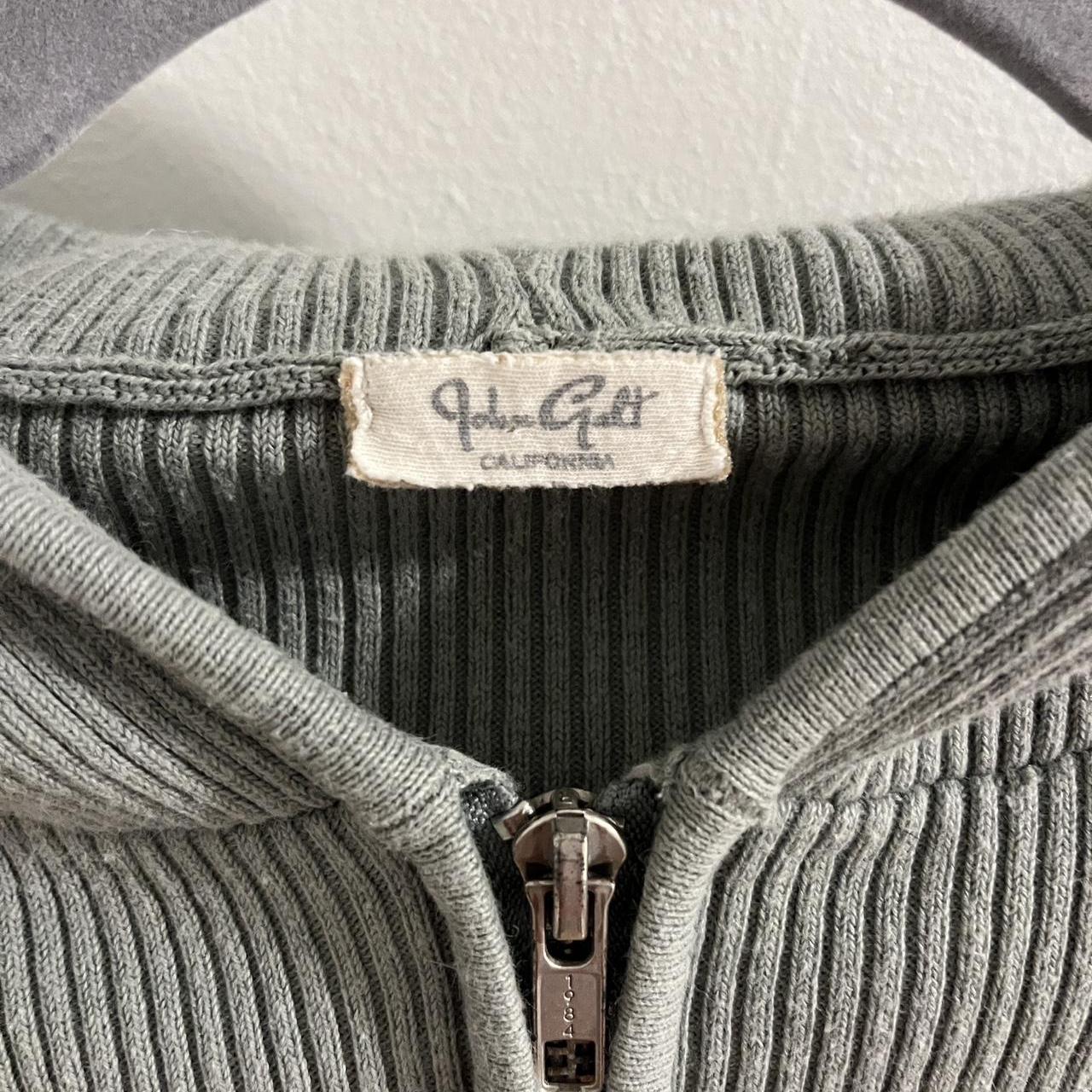 john galt brandy melville zip up cropped sweater!... | Depop