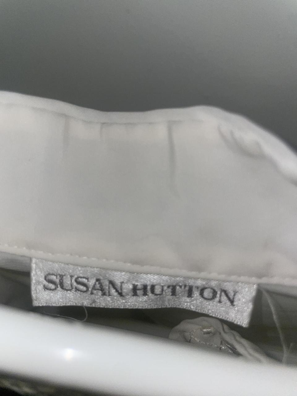 Vintage Susan Hutton Blouse with embroidery details.... - Depop