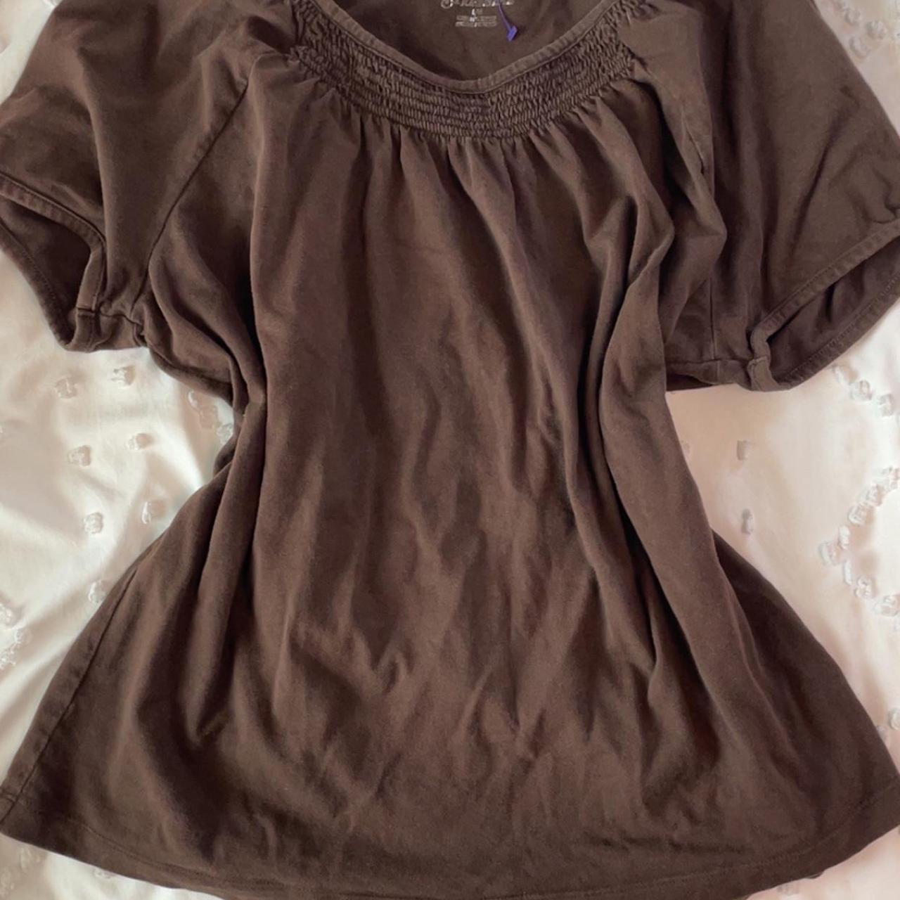 Large sized, soft brown twee blouse, good... | Depop