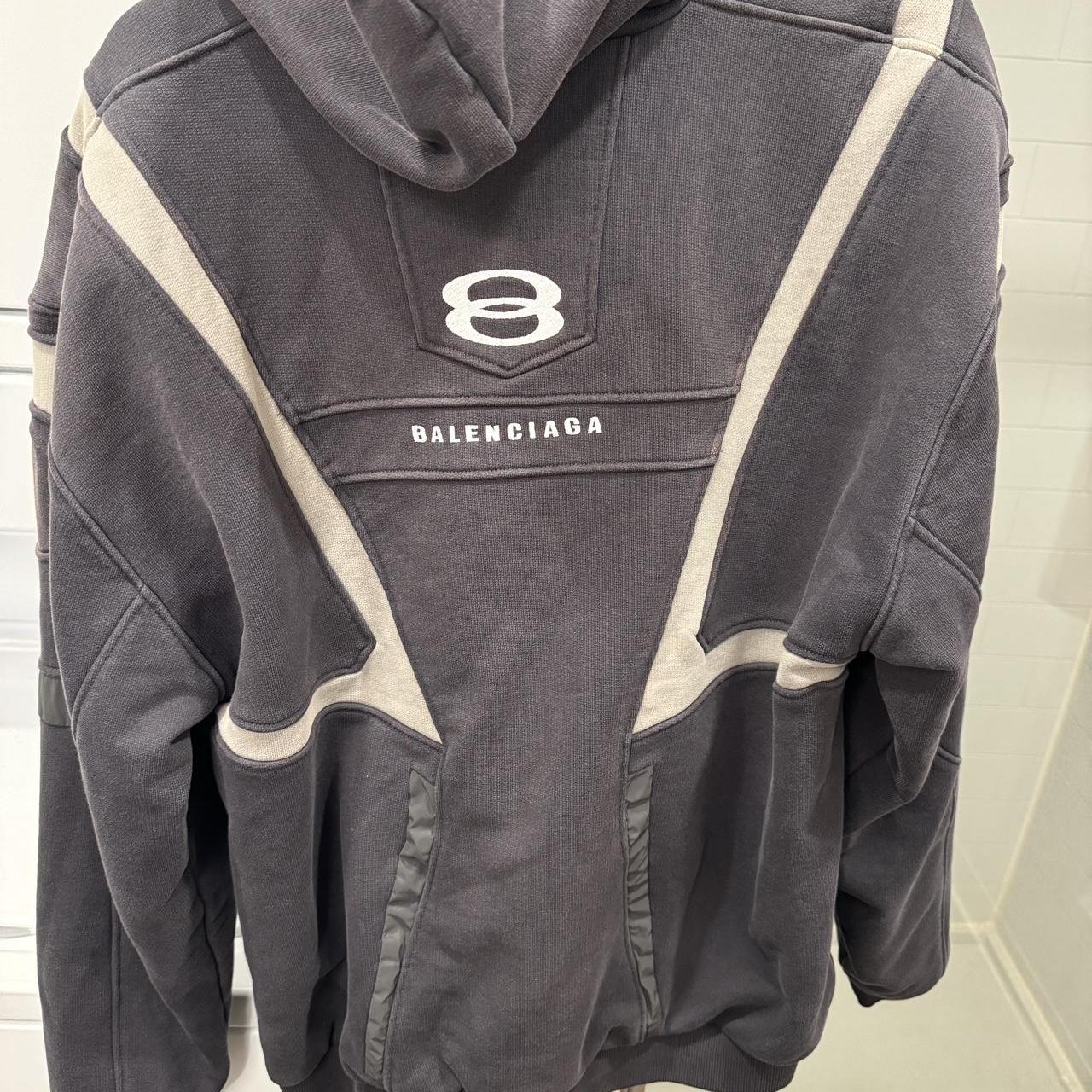 Balenciaga Unity Logo Zip Up Hoodie | Depop