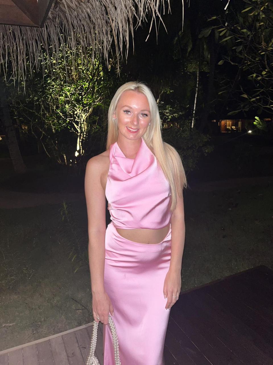 Aria cove pink co ord Worn once perfect condition... - Depop