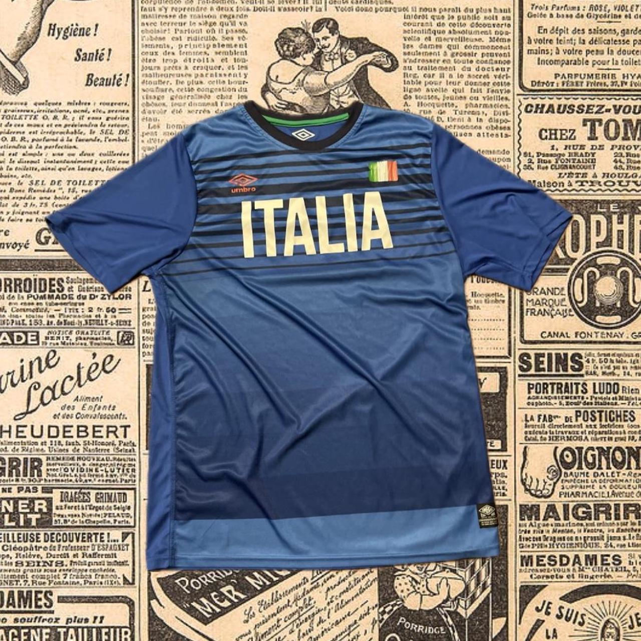 Retro blue Italy 2010 World Cup Umbro jersey Size:... | Depop