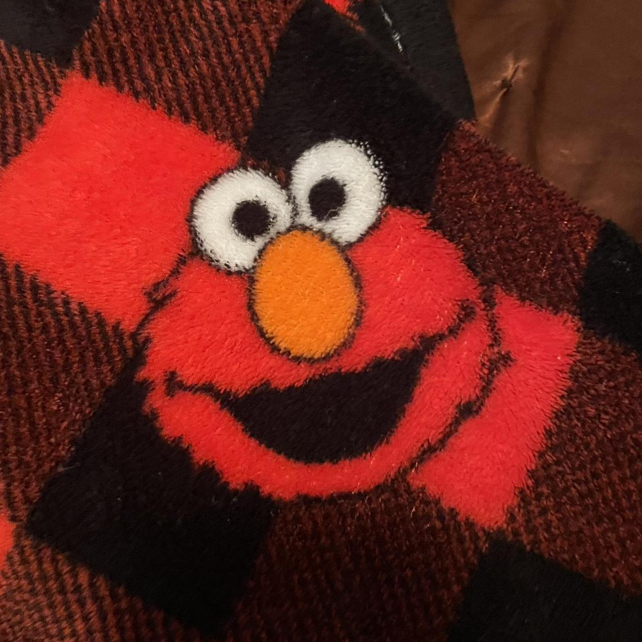 Black and red Elmo pajama pants - super soft -... | Depop