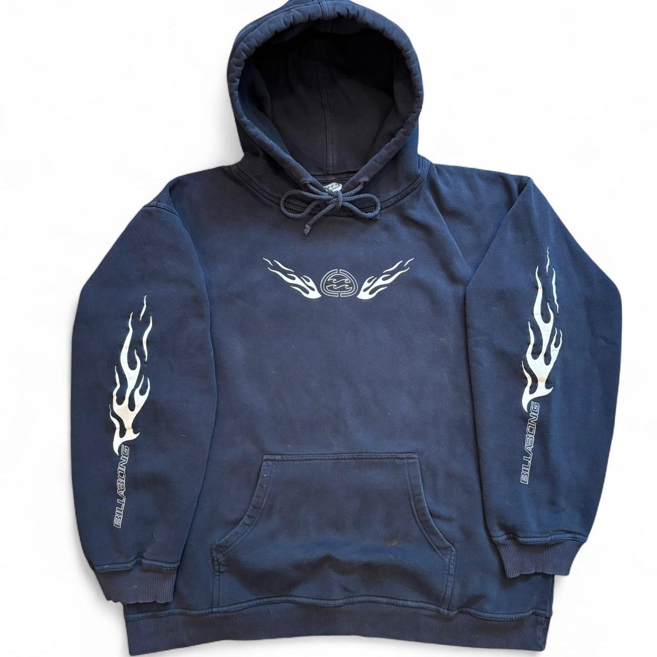 grail vintage flame tri-hit billabong hoodie DO NOT... | Depop