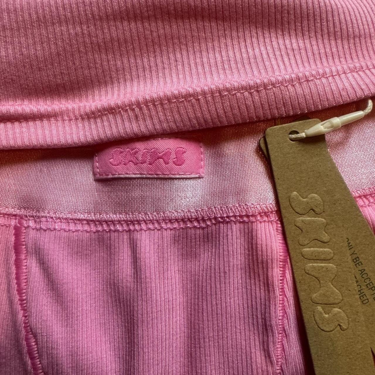 Skims Bubble Gum ripped tank top and shorts set... | Depop