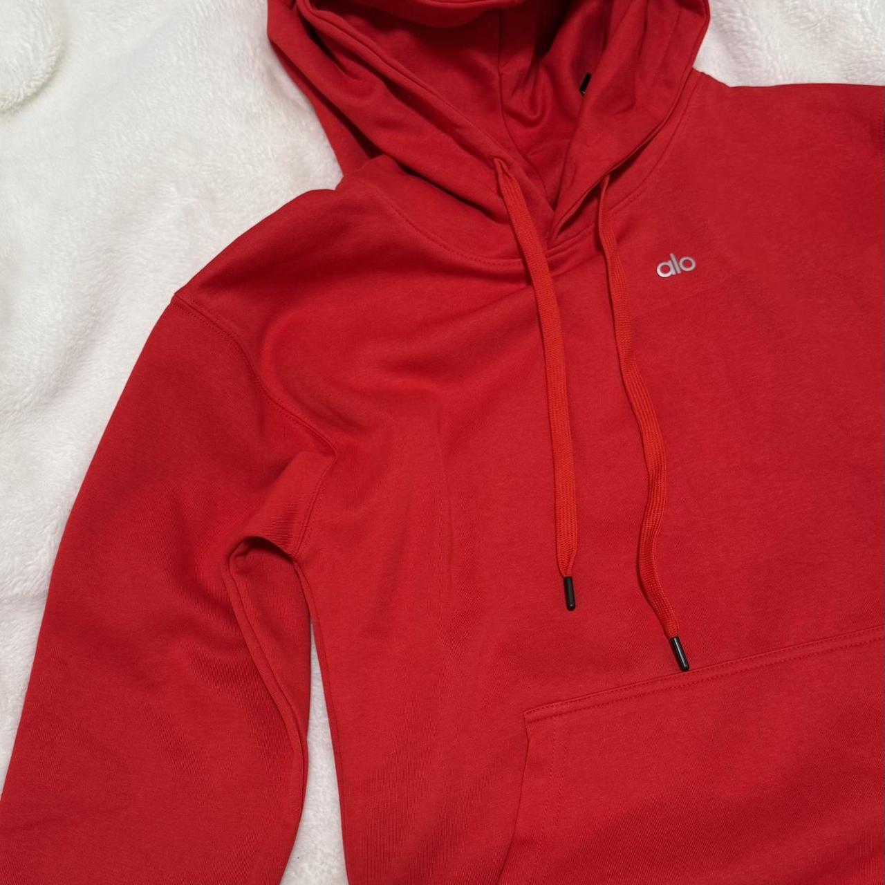 Red Alo Yoga hoodie #yogalife Color intense... | Depop