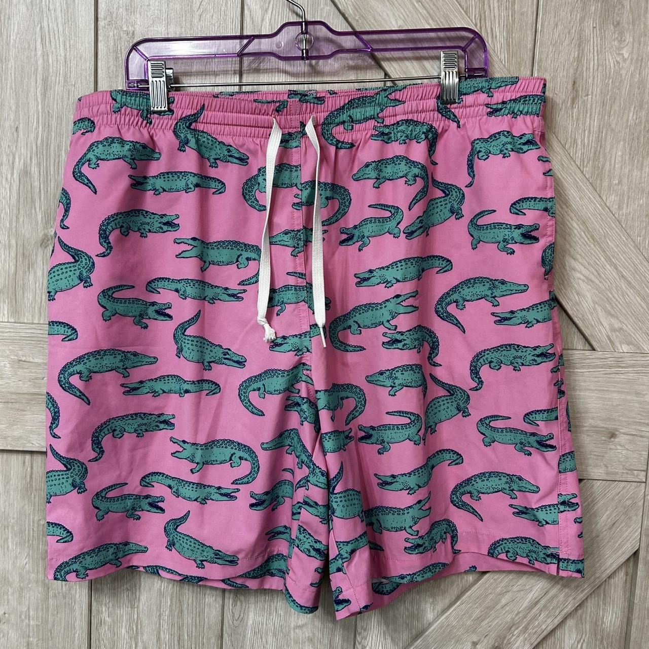 Chubbies XXL Pink Alligator swim shorts. 7 inch... | Depop