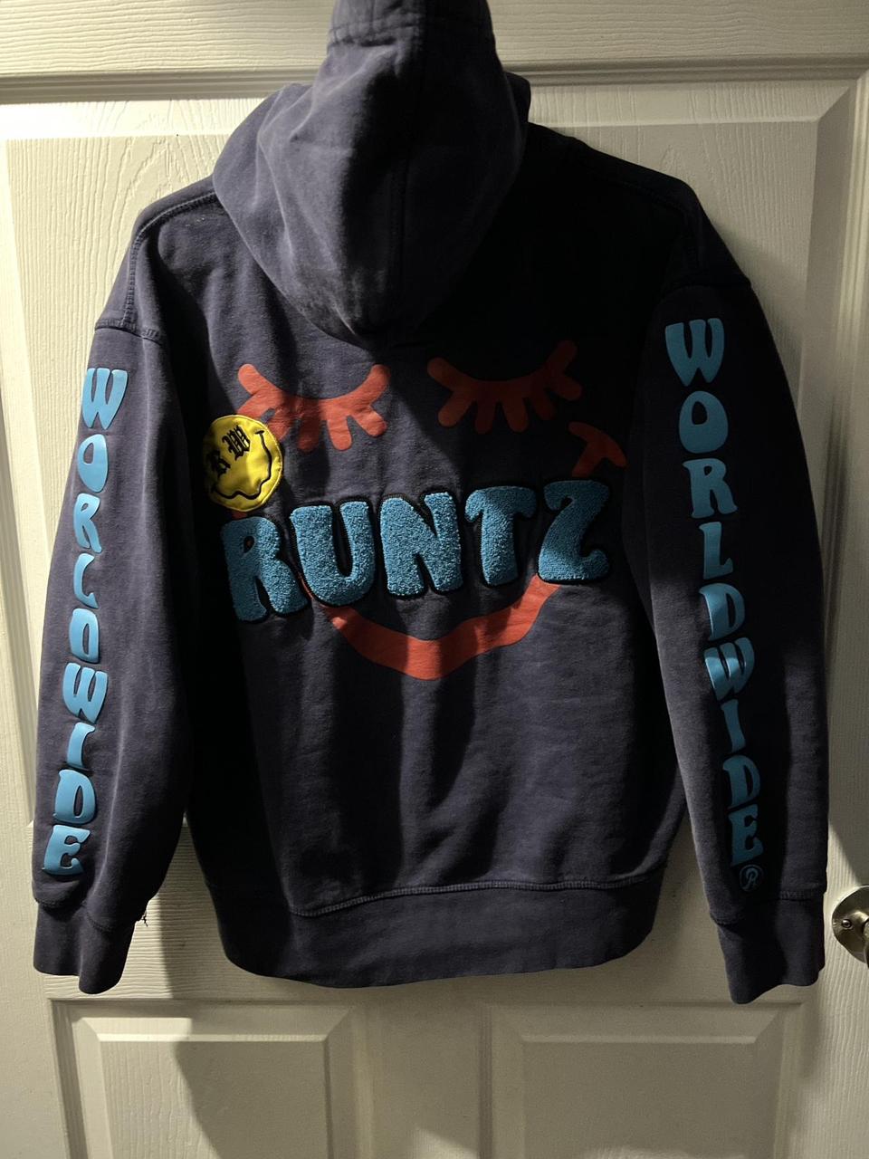 Worldwide Runtz hoodie #hoodie DARK BLUE - Depop