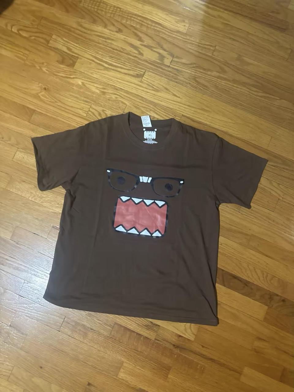 Brown Domo graphic tee #domo - Depop