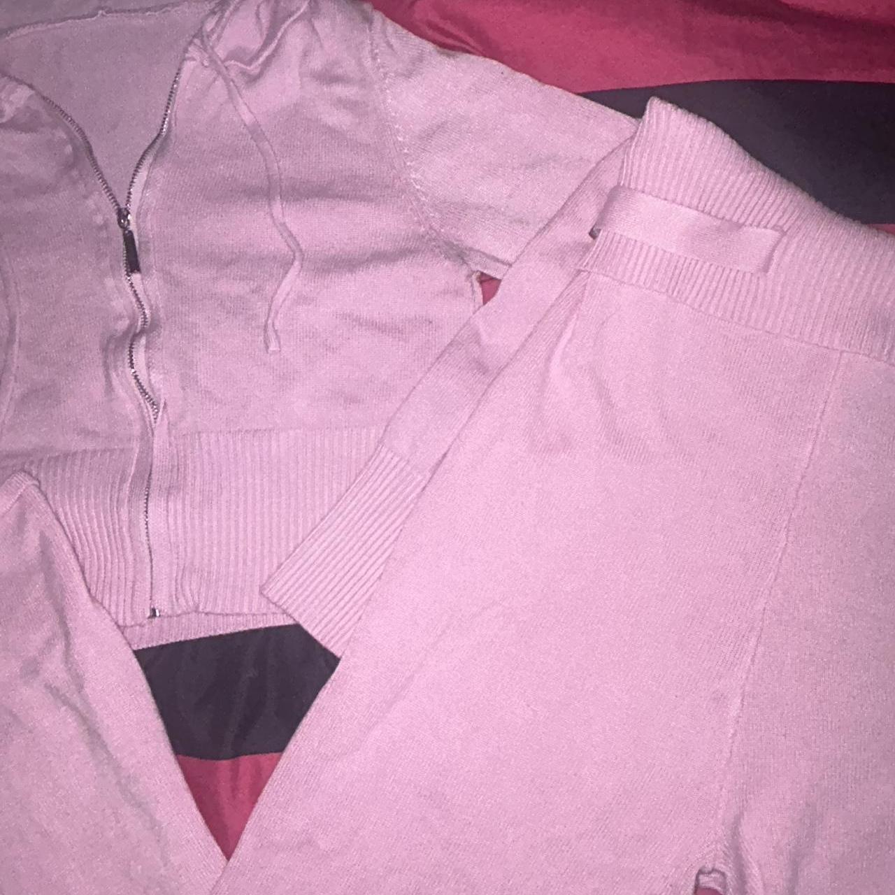 light pink tracksuit! bought a couple years... | Depop