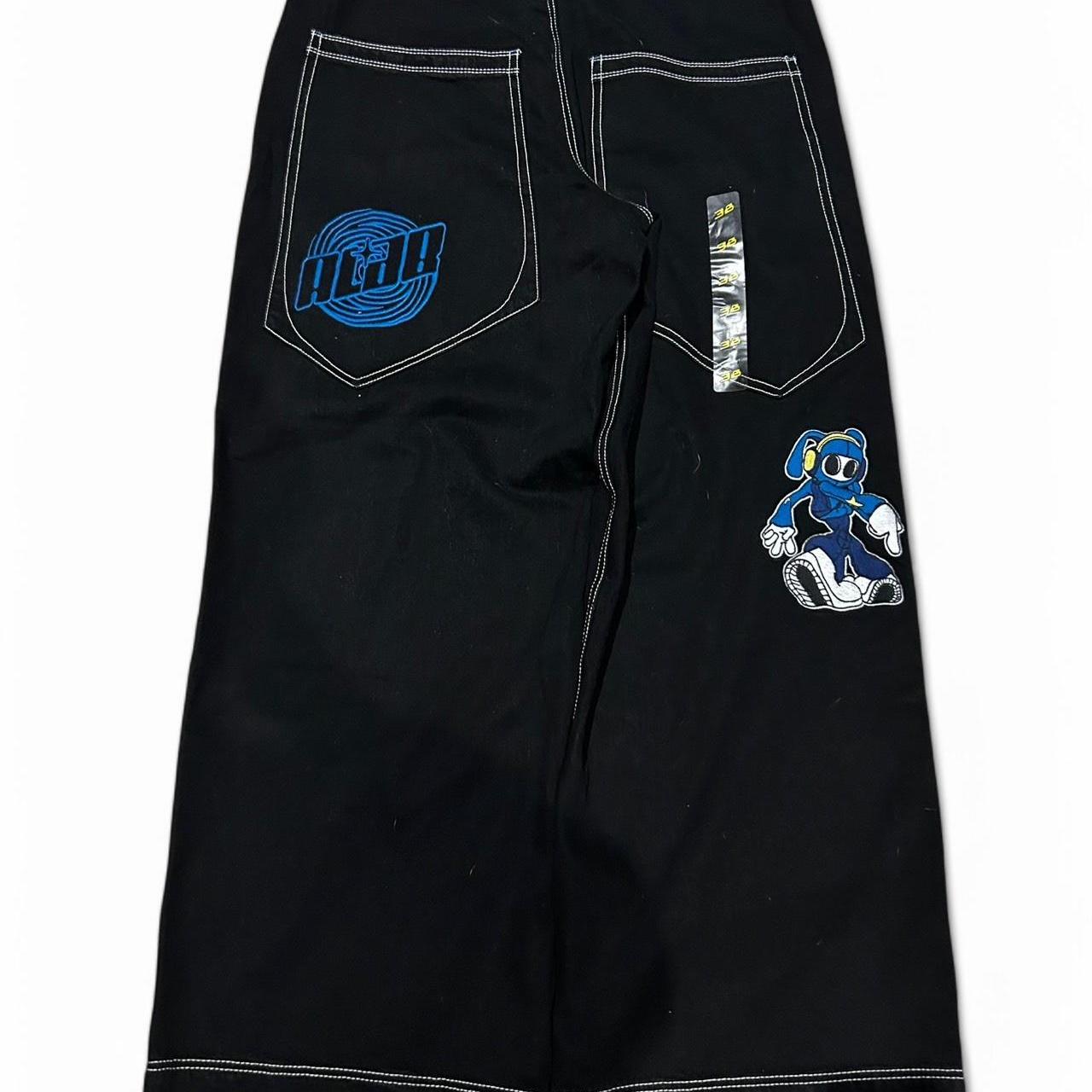 Black and blue ALAB jeans #skaterstyle | Depop