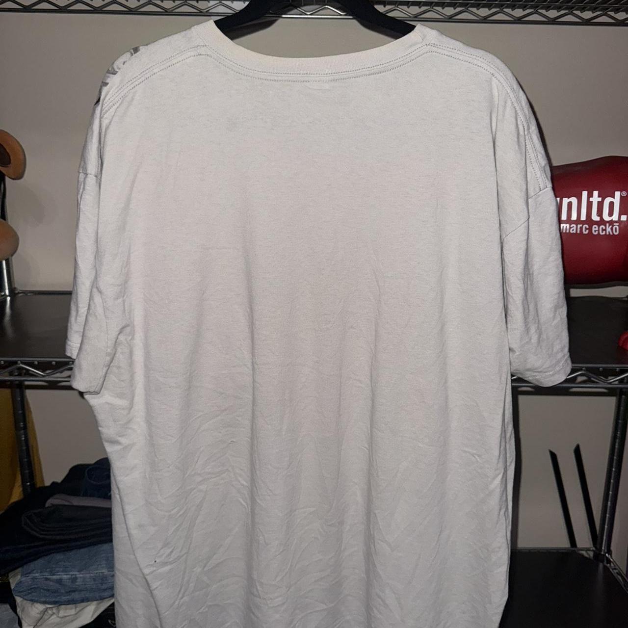 Super chill y2k affliction style cross white tee... | Depop