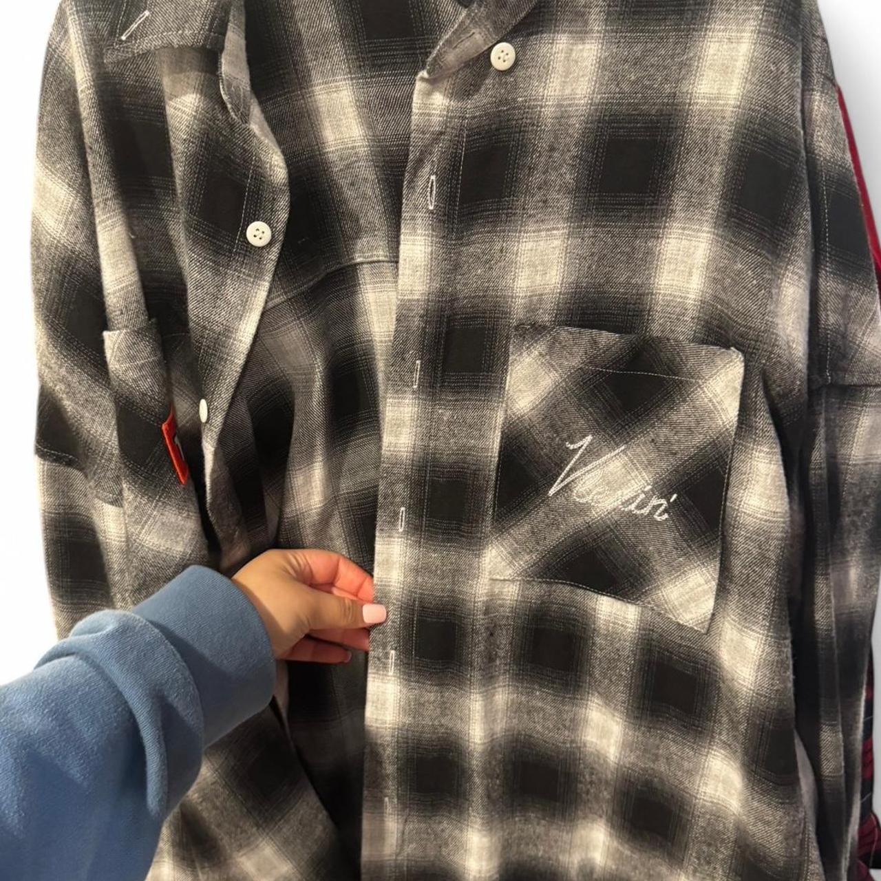 Vlexin flannel Logo is stitched Large Brand new/... | Depop