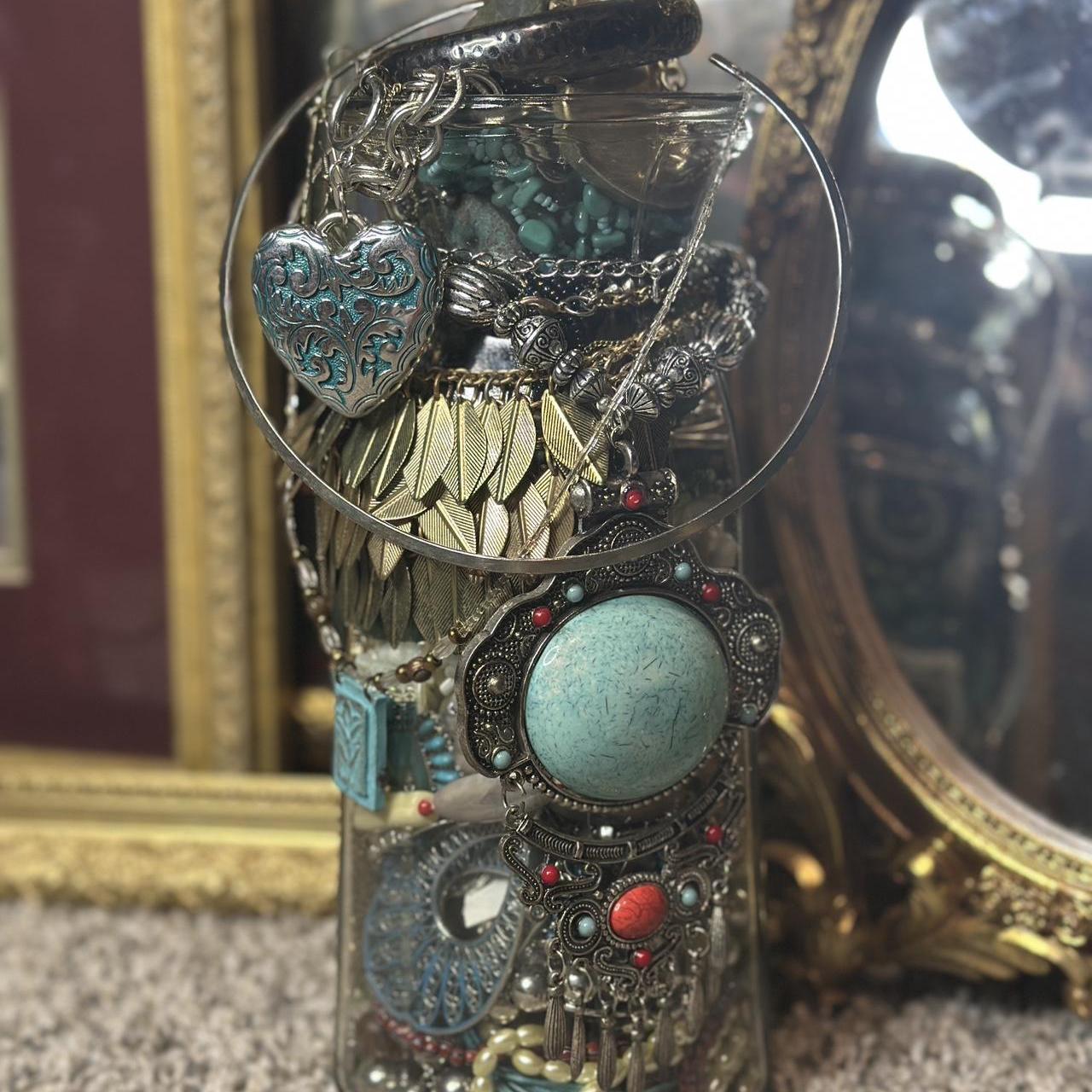 Mixed metal boho/western mystery jewelry jar PACKED... | Depop