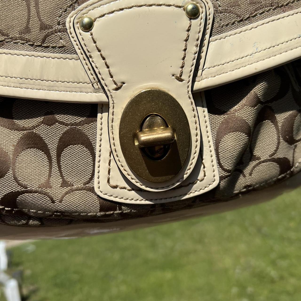 Vintage Coach Legacy Ali Signature Flap 🩵 in good... | Depop