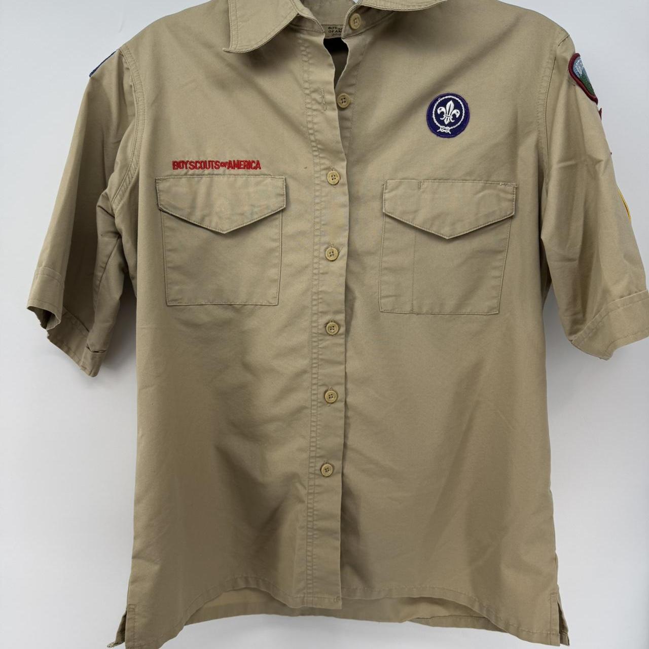 BOY SCOUTS Of America VENTED Uniform Shirt BSA... | Depop