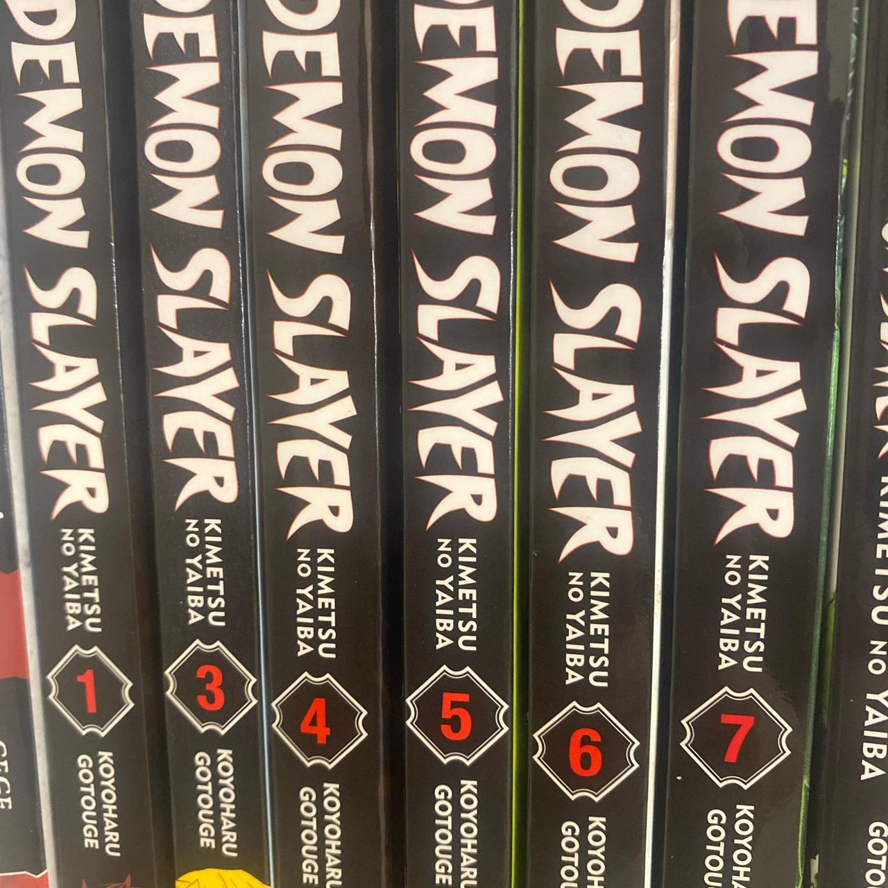 Demon Slayer manga series, volumes 1-7, in excellent... | Depop