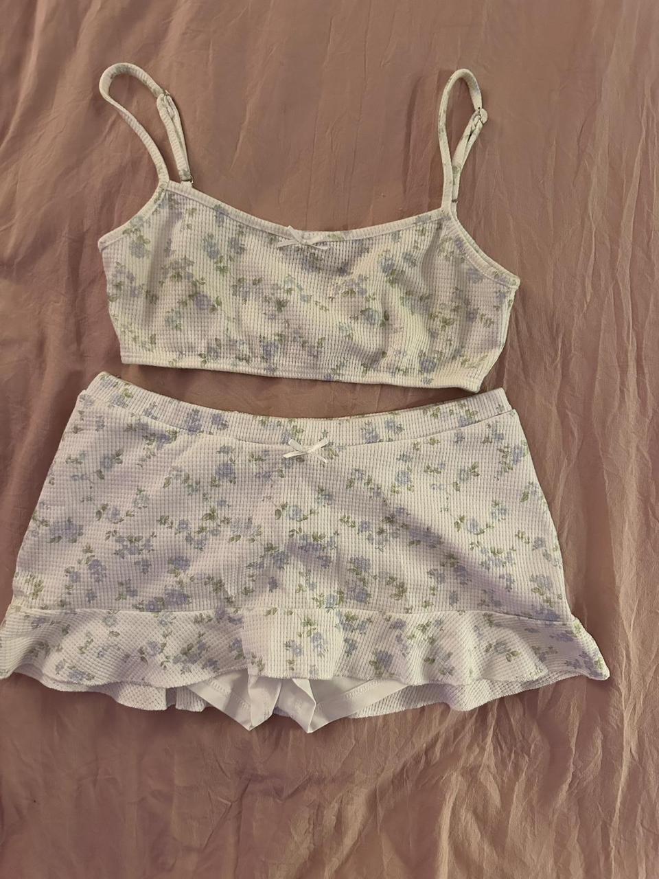 Edikted set! Built in shorts in skirt! - Depop