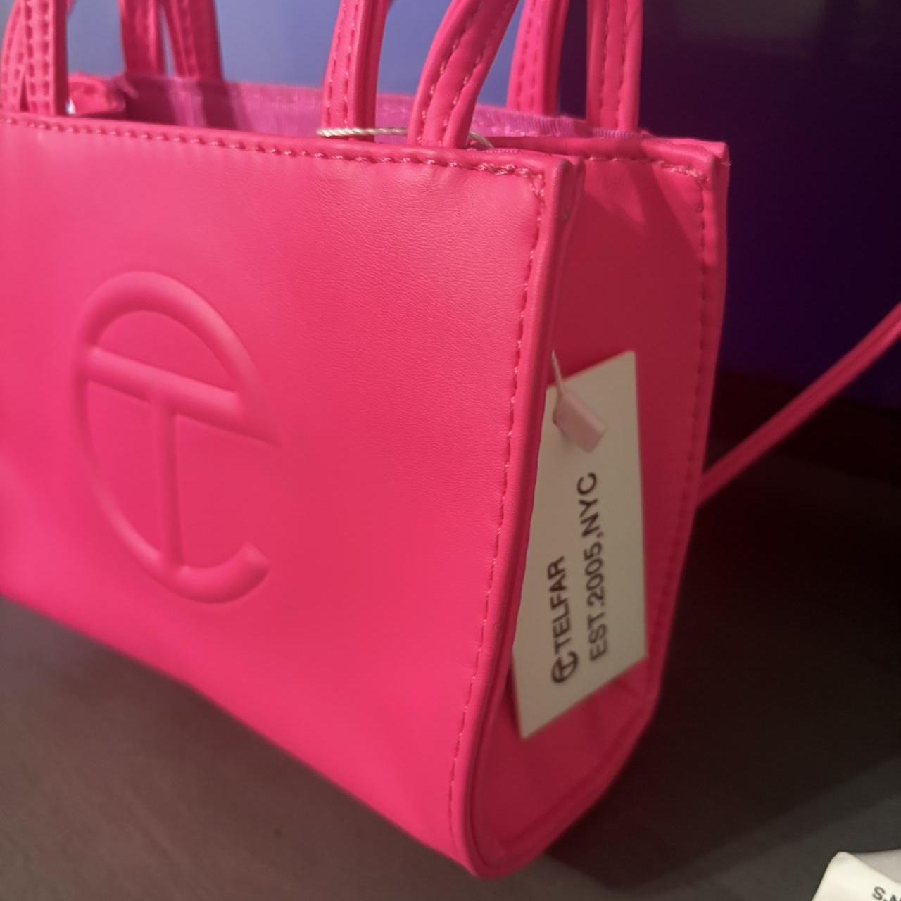Pink Telfar mini bag #TelfarBag | Depop