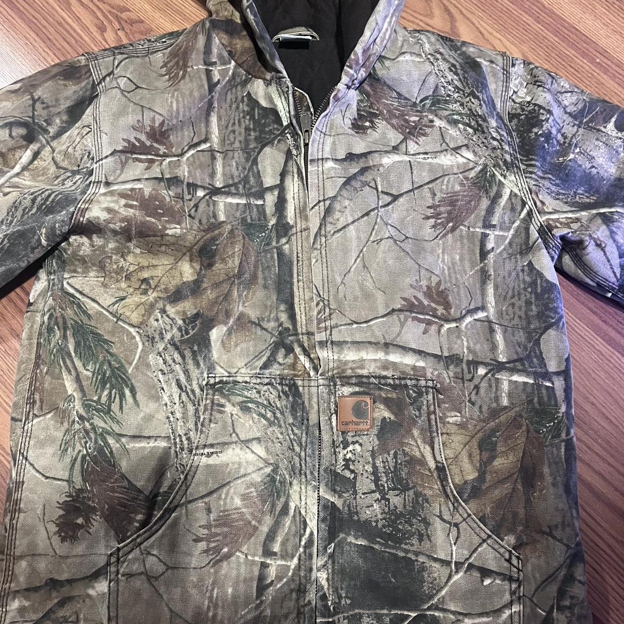 Carhartt real tree camo jacket kids Large 14/16... | Depop