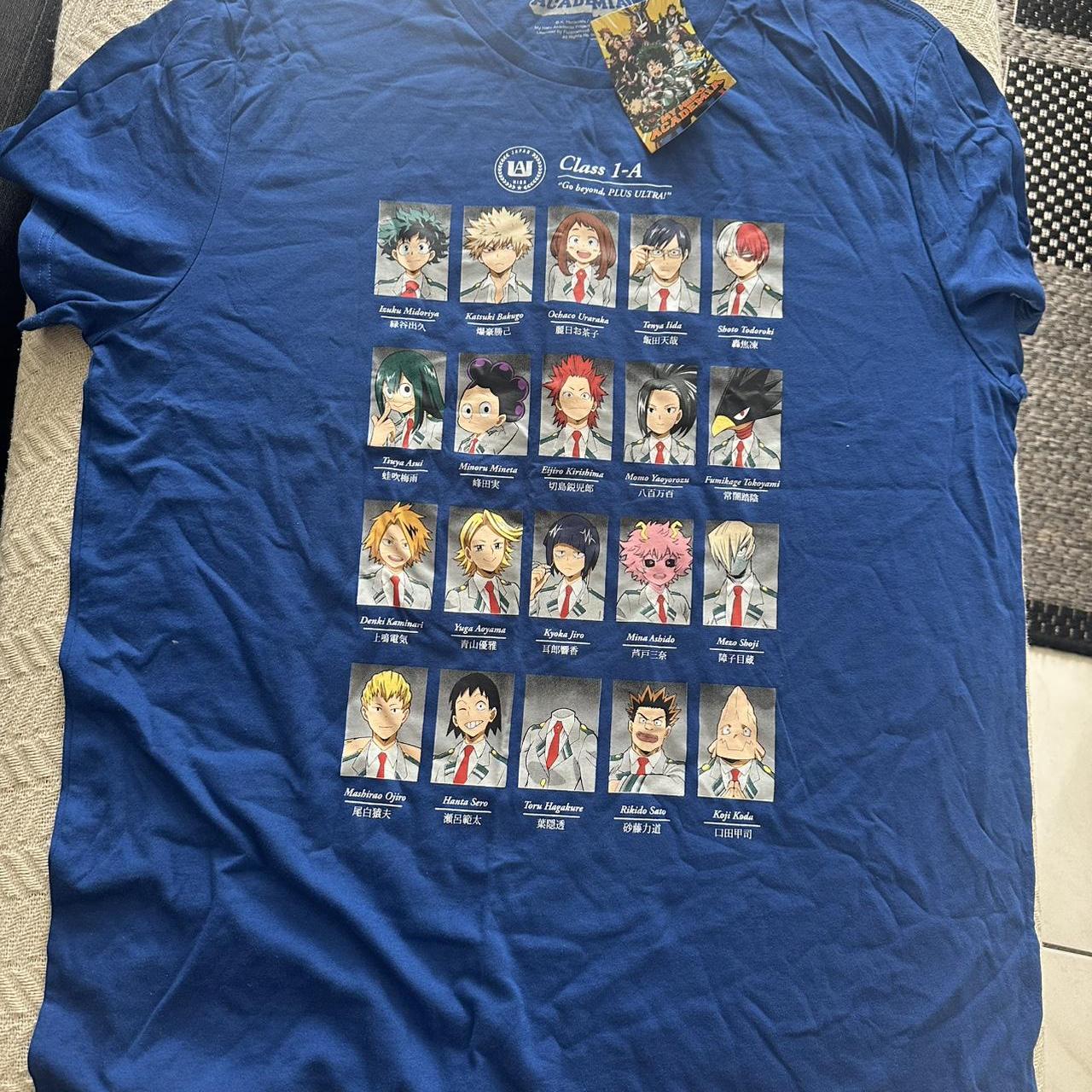 My Hero Academia Class 1-A blue cotton t-shirt #MHA... | Depop