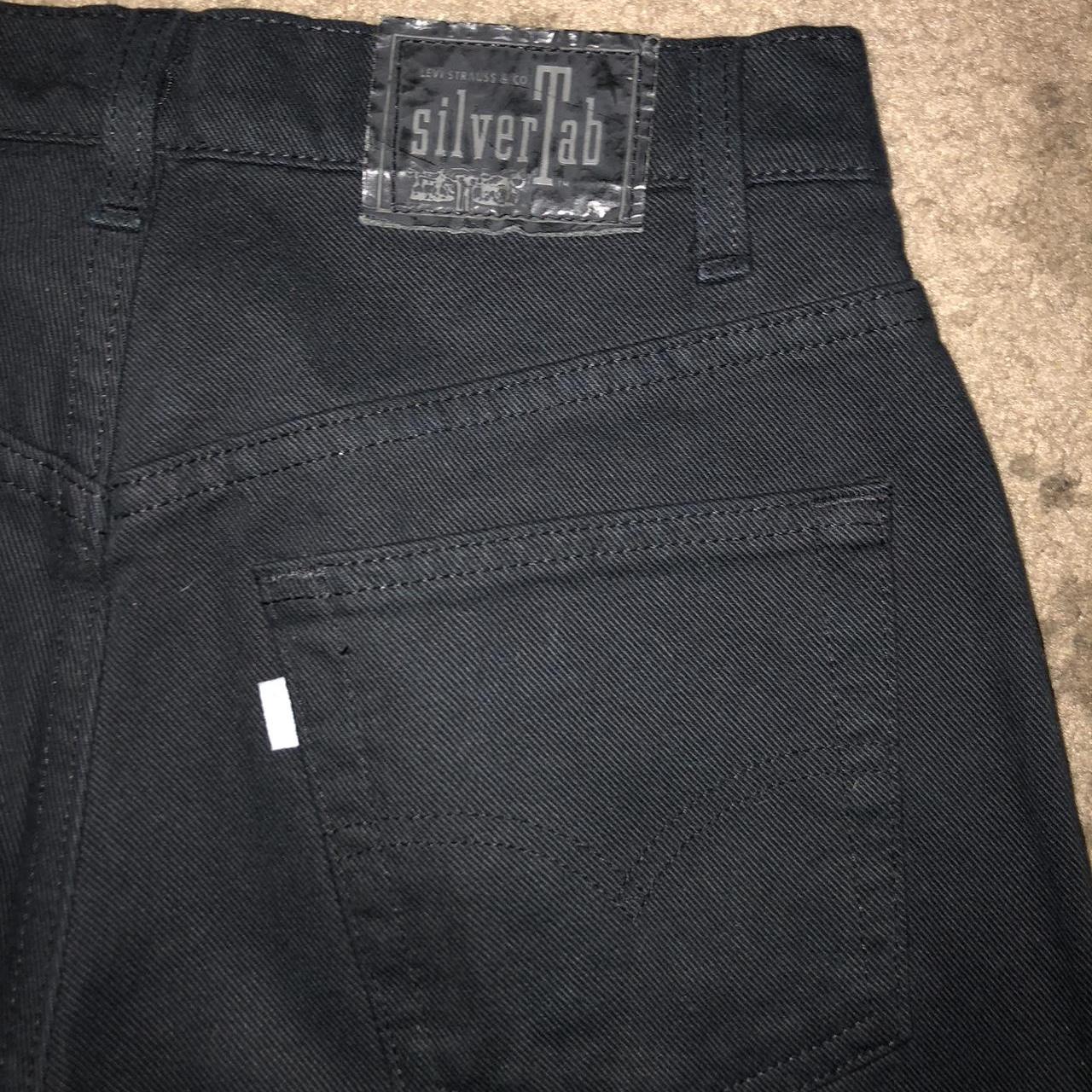 Brand new silver tab black denim jeans #vintage... | Depop