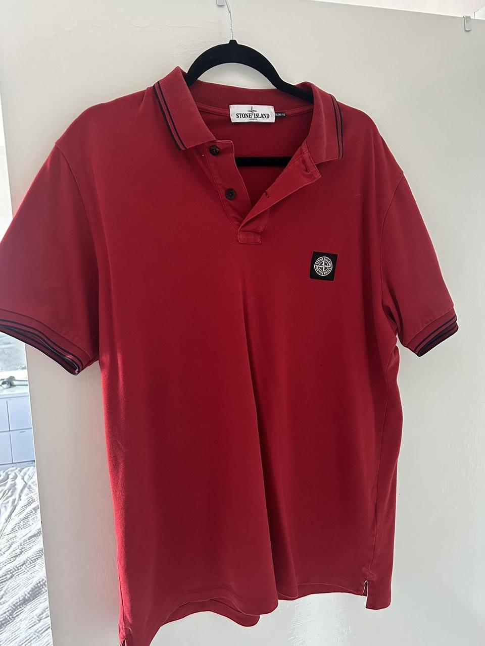 Men’s stone island polo shirt - Depop