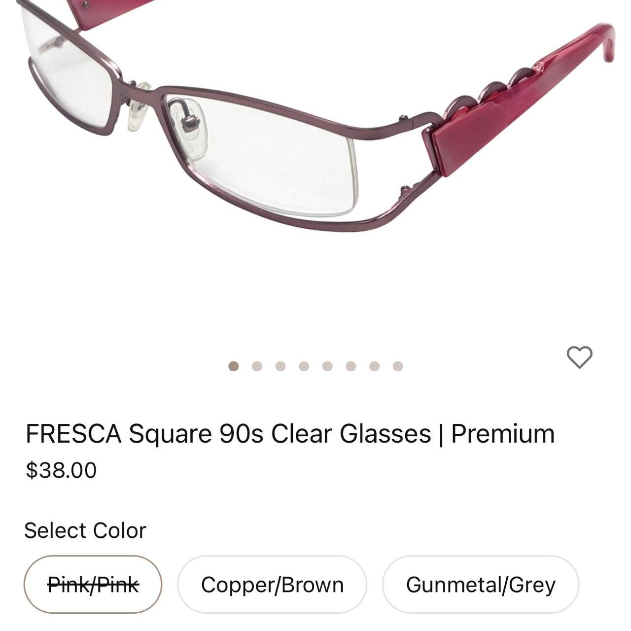 ON HOLD DONT BUY. pink bayonetta glasses! - Depop