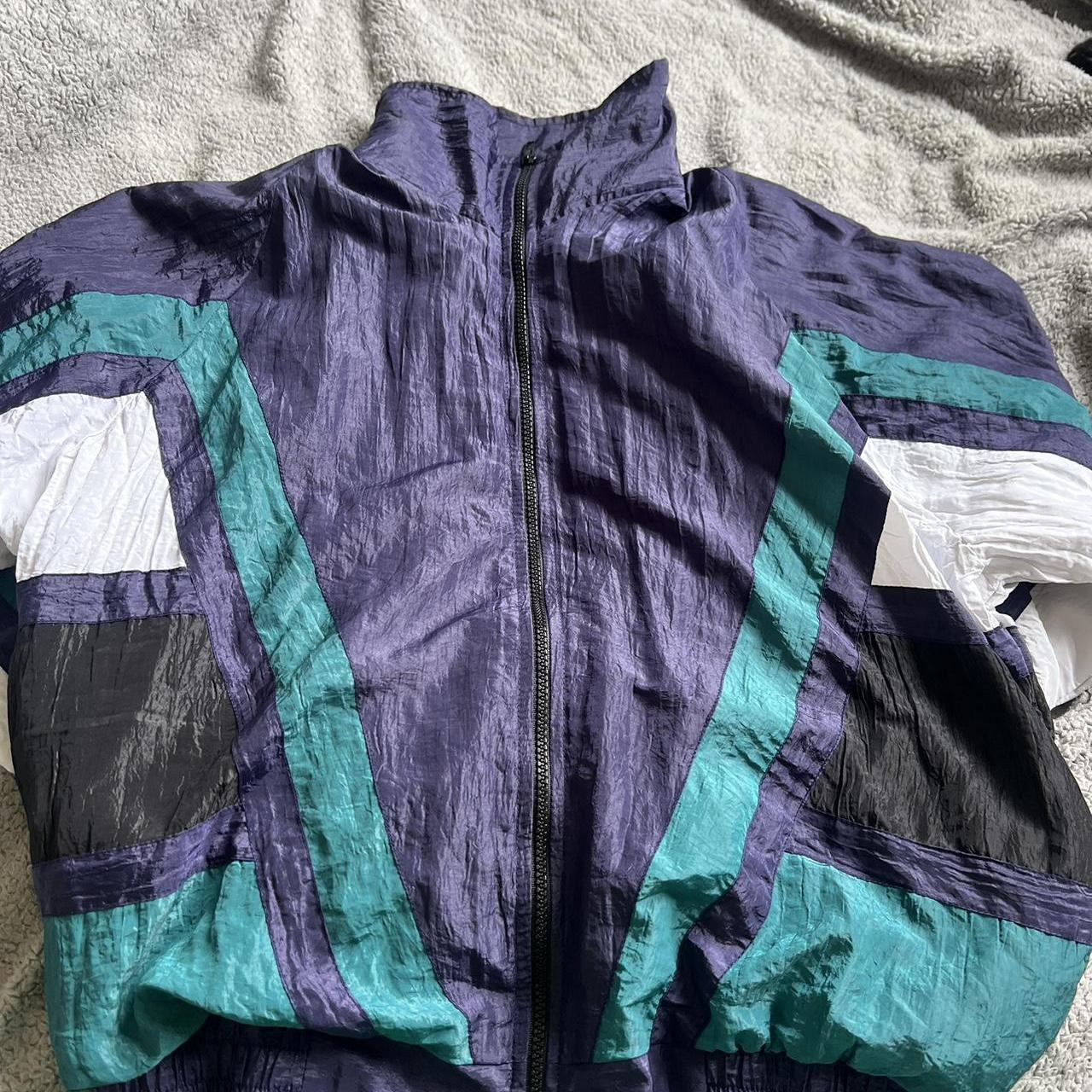 Shell jacket. Windbreaker Festival vintage jacket.... - Depop