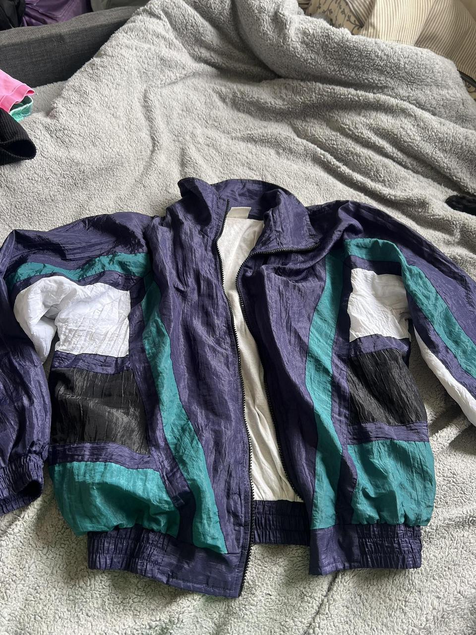 Shell jacket. Windbreaker Festival vintage jacket.... - Depop