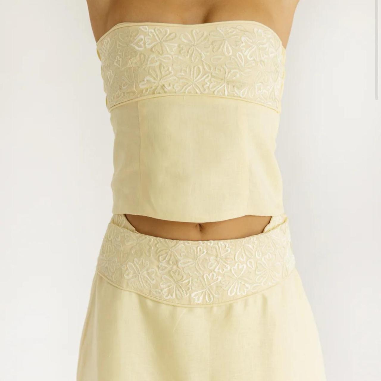 Eisha collective yellow top size I on tag. Only worn... | Depop