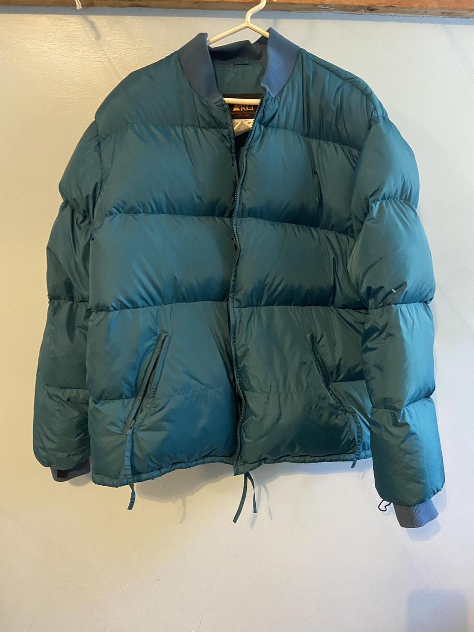 Vintage REI teal puffer #puffer #REI #patagonia - Depop