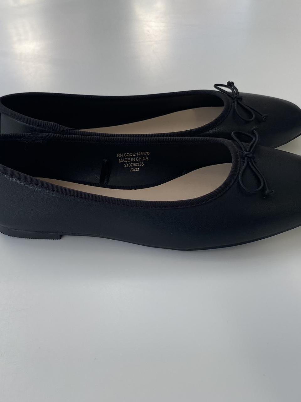 Black ballet pumps - Primark - size 4 - Depop