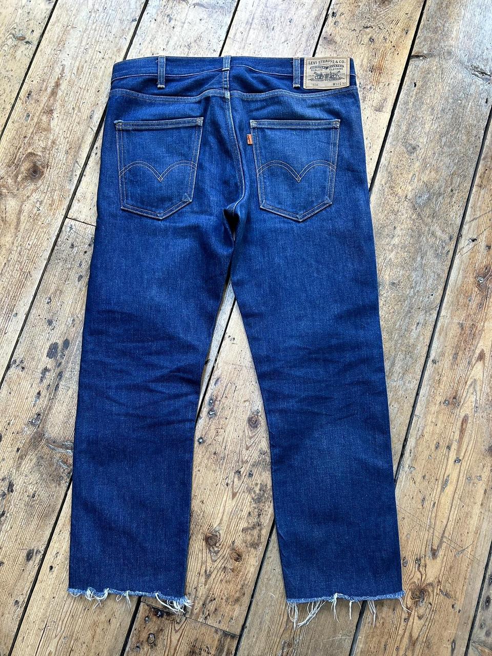 Levis vintage LVC Capital E Nice frays on bottom,... - Depop