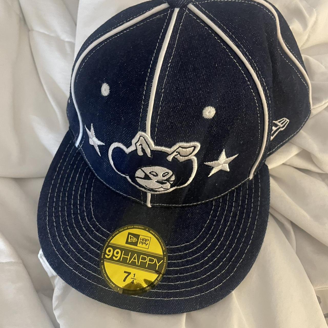BRAND NEW HAPPY99 FITTED HAT SIZE 7 1/4 - Depop