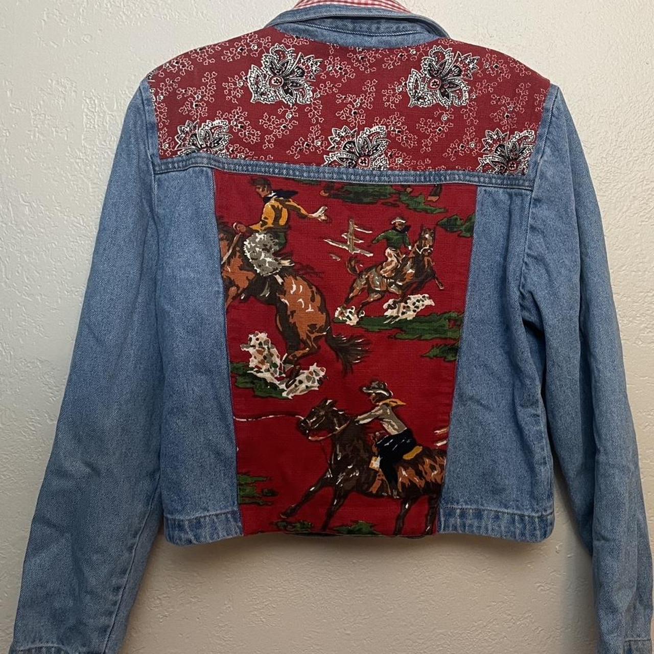 Western cowboy denim jacket - Depop