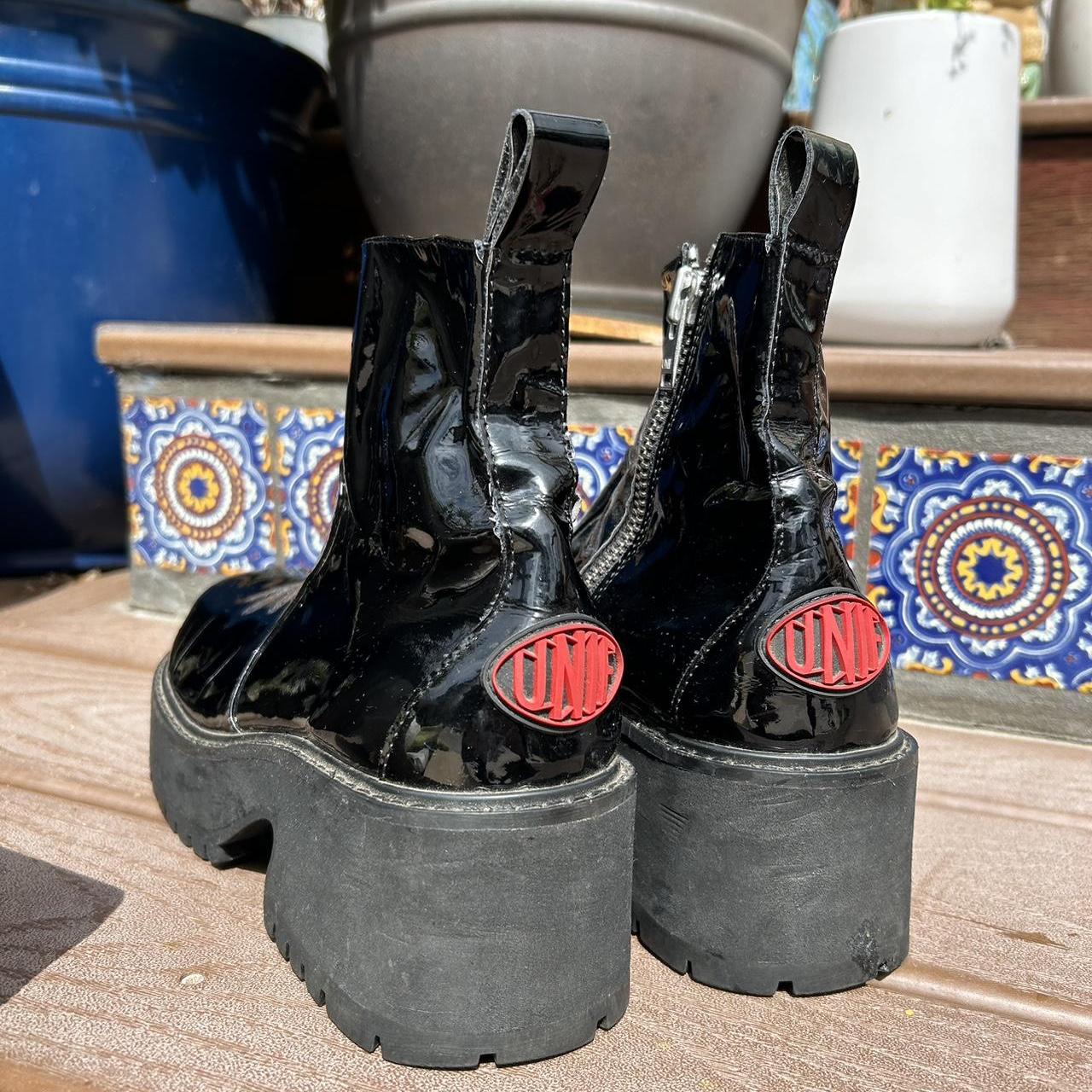 Unif platform dada boot. The cutest chunkiest boot... | Depop