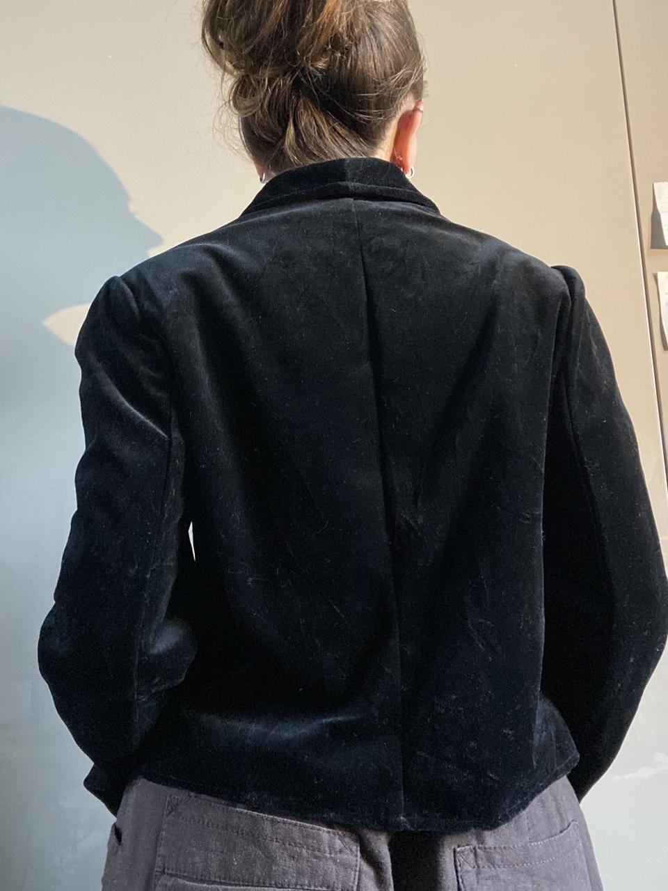 Vintage black velvet blazer Perfect vintage... - Depop