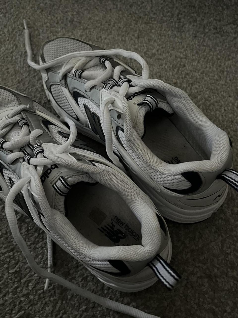 White New Balance Little bit grubby but still have... - Depop