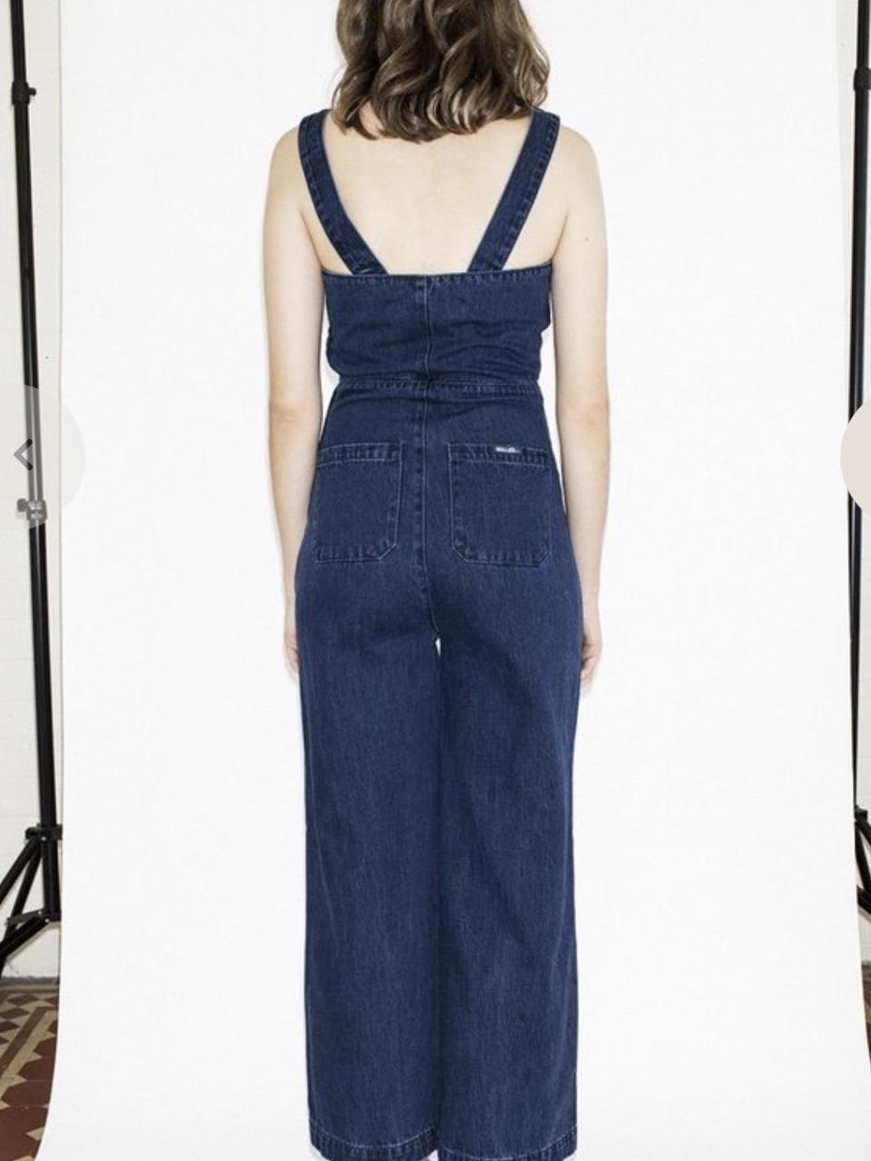 Rolla’s Denim wide leg overalls Sailor jumpsuit... - Depop