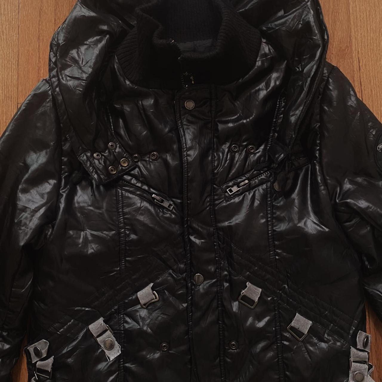 Multi zip bono jacket Ft snap buttons, harness, and... | Depop