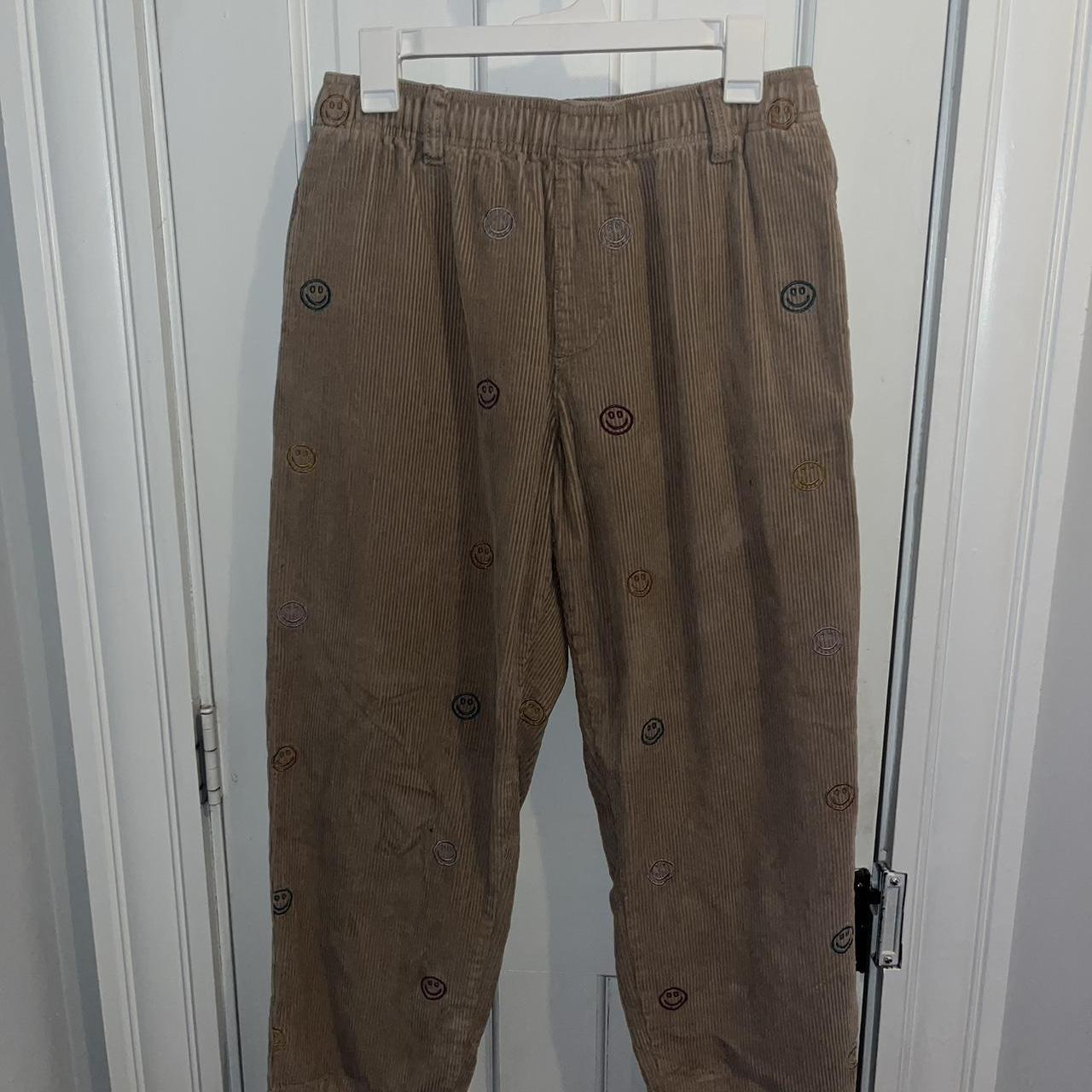 Urban Outfitters Cordaroy smiley face pants SIZE:... - Depop
